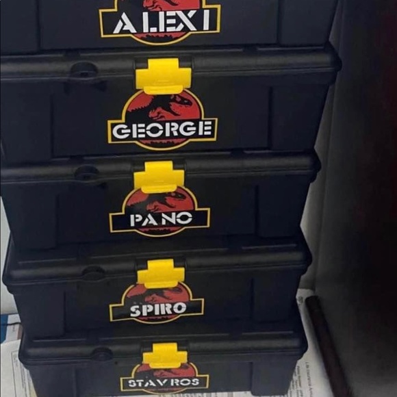 Toys | Kids Plastic Tool Box Jurassic Park Dinosaurs Personalize It ...